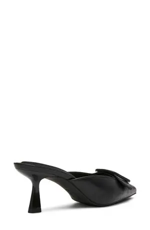 Anne Klein Cassia Buckled Kitten Heel Mules