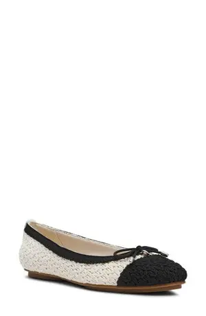 Anne Klein Luci Flat - Cream/black