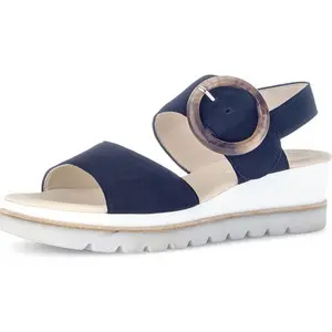 Gabor Wedge Sandal - Atlantic