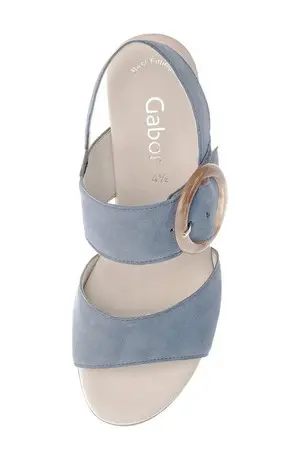 Gabor Wedge Sandal - Nautic