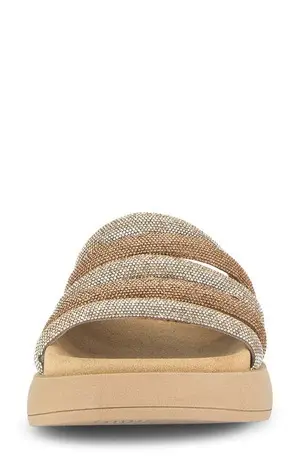 Gabor Strappy Slide Sandal - Gold