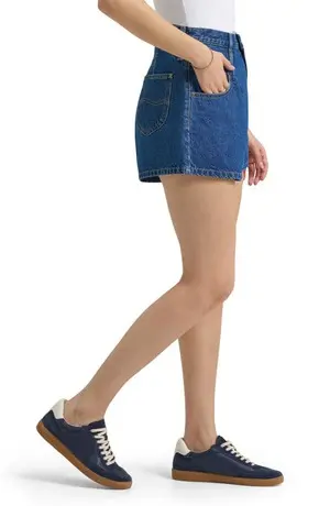 LEEM High Waisted Denim Shorts