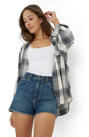 LEEM Denim Cutoff Shorts