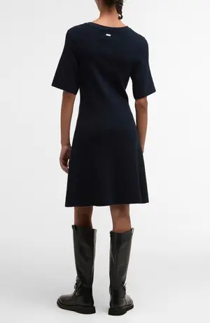 Barbour Camille Rib Knit A-line Dress