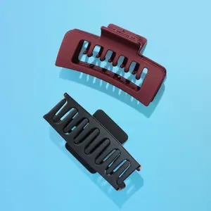 GIMME BEAUTY Rectangle Double Teeth Claw Clips