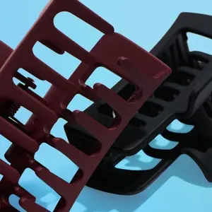 GIMME BEAUTY Rectangle Double Teeth Claw Clips