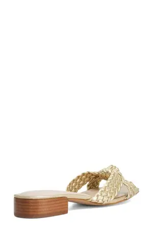 Dune London Lacees Block Heel Sandal - Gold