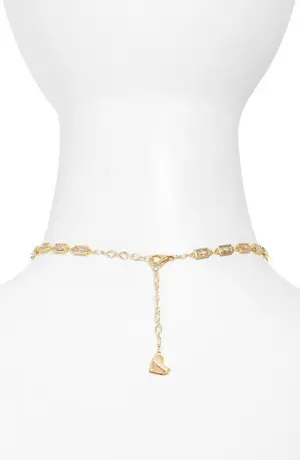 VIDAKUSH Rectangle Prism Choker Necklace