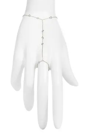 VIDAKUSH Raindrop Hand Chain - Silver