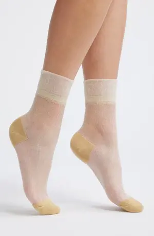 CASA CLARA Remi Ankle Socks - Sheer