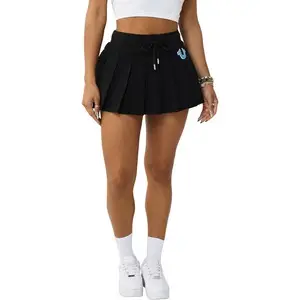 True Religion Pleated Drawstring Skort - Jet Black