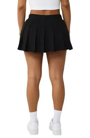 True Religion Pleated Drawstring Skort - Jet Black