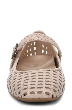 Vionic Alameda Woven Mary Jane Flat - Cameo Rose