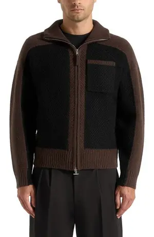 Maniere De Voir Ribbed Cardigans For Men