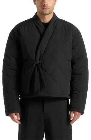 Manière De Voir Emil Quilted Wrap Puffer Jacket