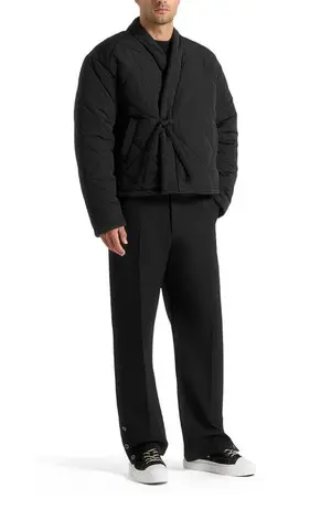 Manière De Voir Emil Quilted Wrap Puffer Jacket