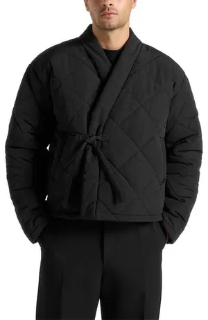 Manière De Voir Emil Quilted Wrap Puffer Jacket