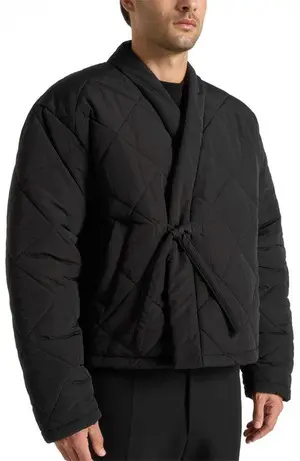 Manière De Voir Emil Quilted Wrap Puffer Jacket