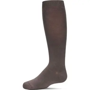 MEMOI Ribbed Knee High Socks - Clay