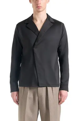 Manière De Voir Alban Satin Double Breasted Shirt