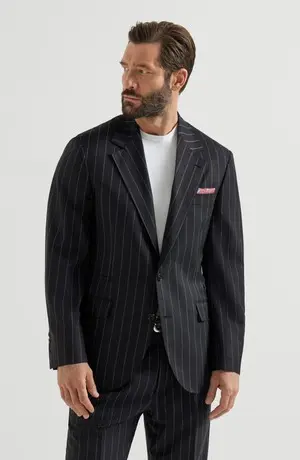 Brunello Cucinelli Virgin Wool Blazer - Black