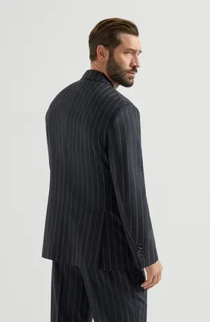Brunello Cucinelli Virgin Wool Blazer - Black