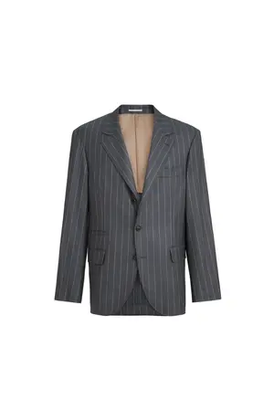 Brunello Cucinelli Virgin Wool Blazer - Grey