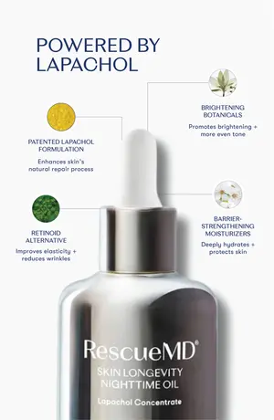 Rescuemd Skin Longevity Nighttime Oil