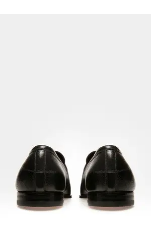Bally Webb Grained Deer Leather Penny Loafer - Black
