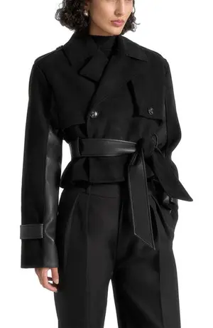 Maniere De Voir Belted Outerwear For Women