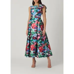 Shoshanna Midnight Eleanor Gancalo Floral Dress - Navy Multi