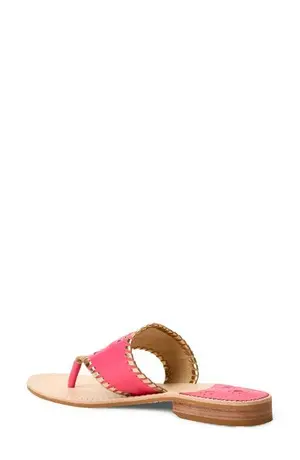 Jack Rogers Embroidered Flamingo Sandal