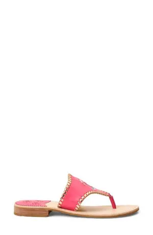 Jack Rogers Embroidered Flamingo Sandal