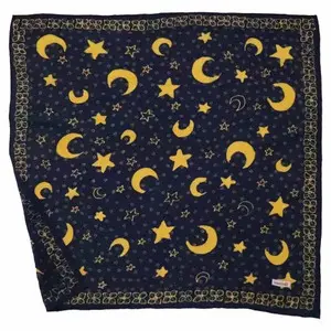 KASIH CO-OP Hand-drawn Batik Tulis Bandana - Celestial Blue