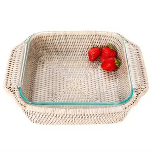 ARTIFACTS TRADING COMPANY™ Artifacts Rattan Square Baker Basket
