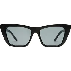 AIRE Solstice 53mm Cat Eye Sunglasses - Black/smoke Mono