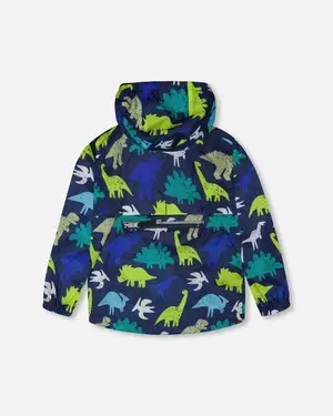 DEUX PAR DEUX Polyester Dinosaur Windbreaker