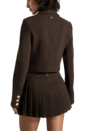Manière De Voir Daphina Tailored Wool Jacket - Brown