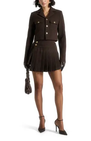Manière De Voir Daphina Tailored Wool Jacket - Brown