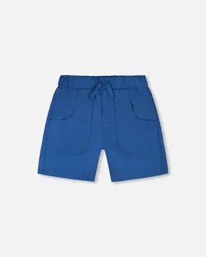 DEUX PAR DEUX Patch Pocket Parachute Shorts - Dark Blue