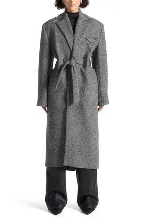 Manière De Voir Wool Longline Belted Coat
