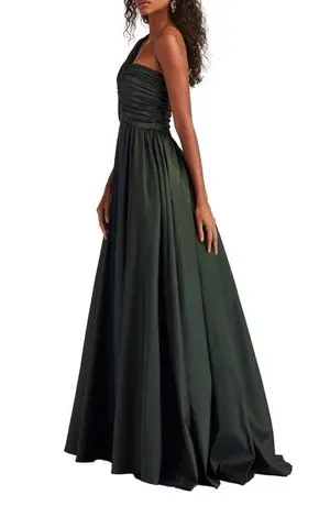 Tadashi Shoji One-shoulder Taffeta Gown