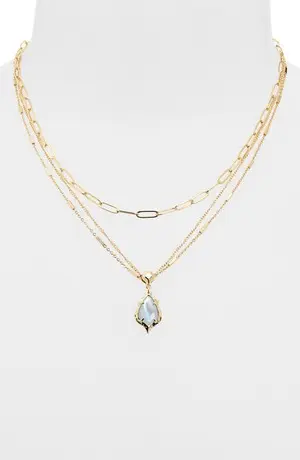Kendra Scott Adriana Scallop Multistrand Necklace