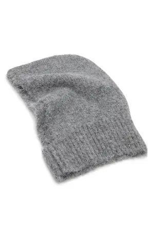 Mango Knit Balaclava - Medium Heather Grey