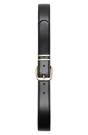 Mango Square Buckle Belt - Black