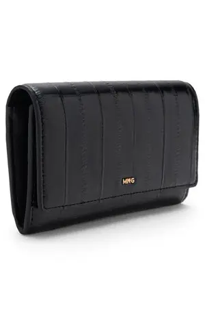 Mango Textured Flap Clutch