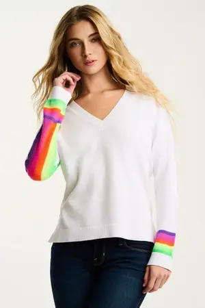 Lisa Todd Cotton Pullover Sweater - White