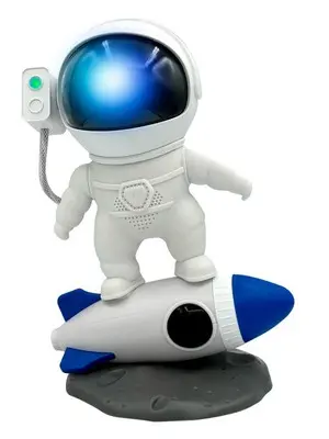 TREND TECH Rocketman Speaker & Galaxy Projector - White