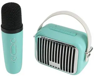TREND TECH Pocket Karaoke Microphone And Speaker Combo - Teal
