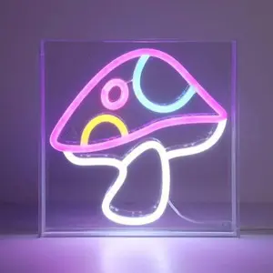 TREND TECH Acrylic Frame Neon Sign - Mushroom